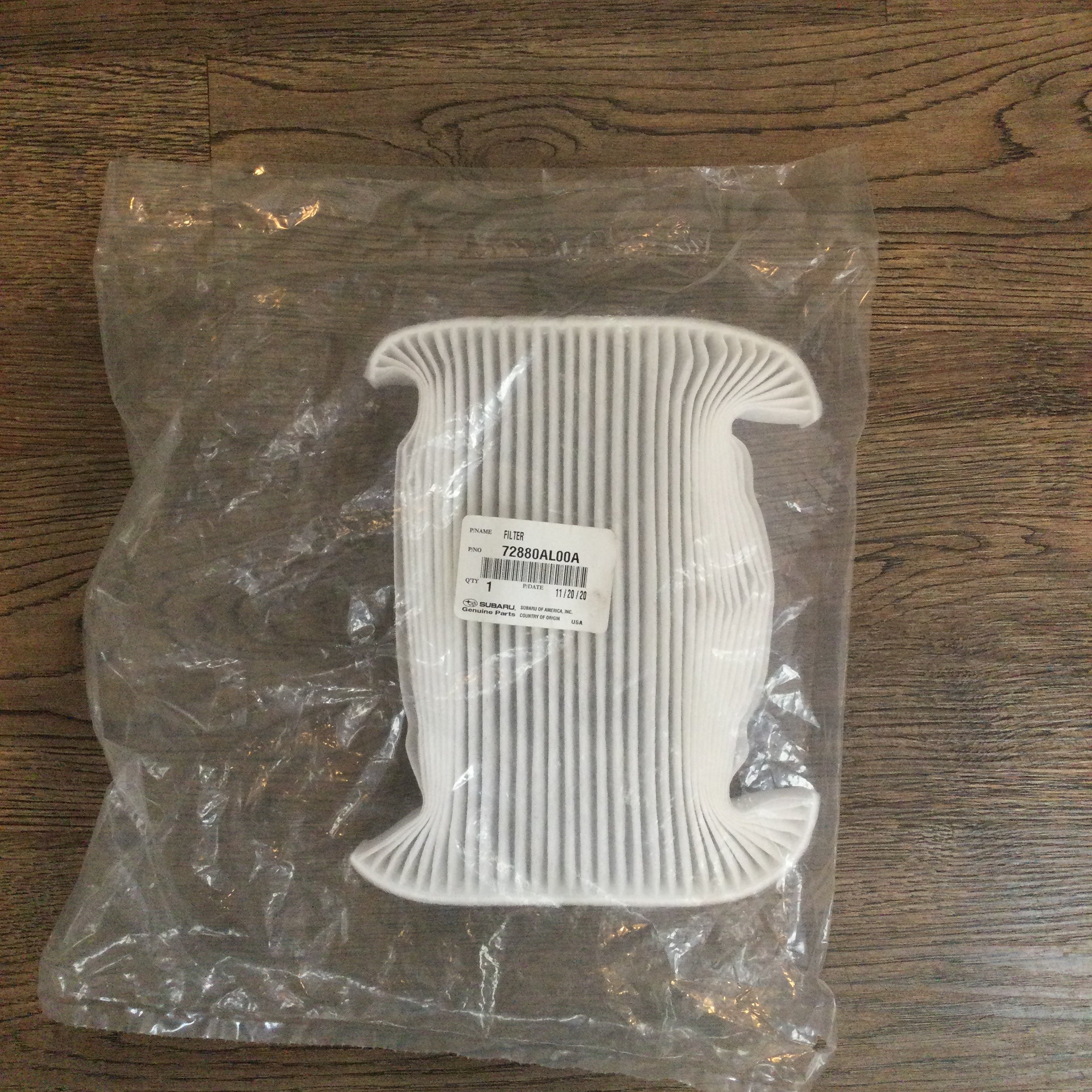 Genuine Subaru Cabin Air Filter 72880AL00A – RobertDIY